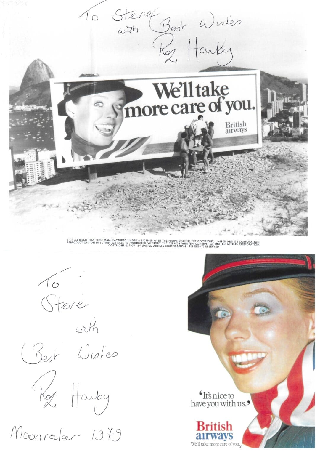 Roz Hanby - British Airways Billboard Girl - "Moonraker" - The Bond ...